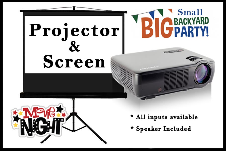 projector and screen – Funshot Photos